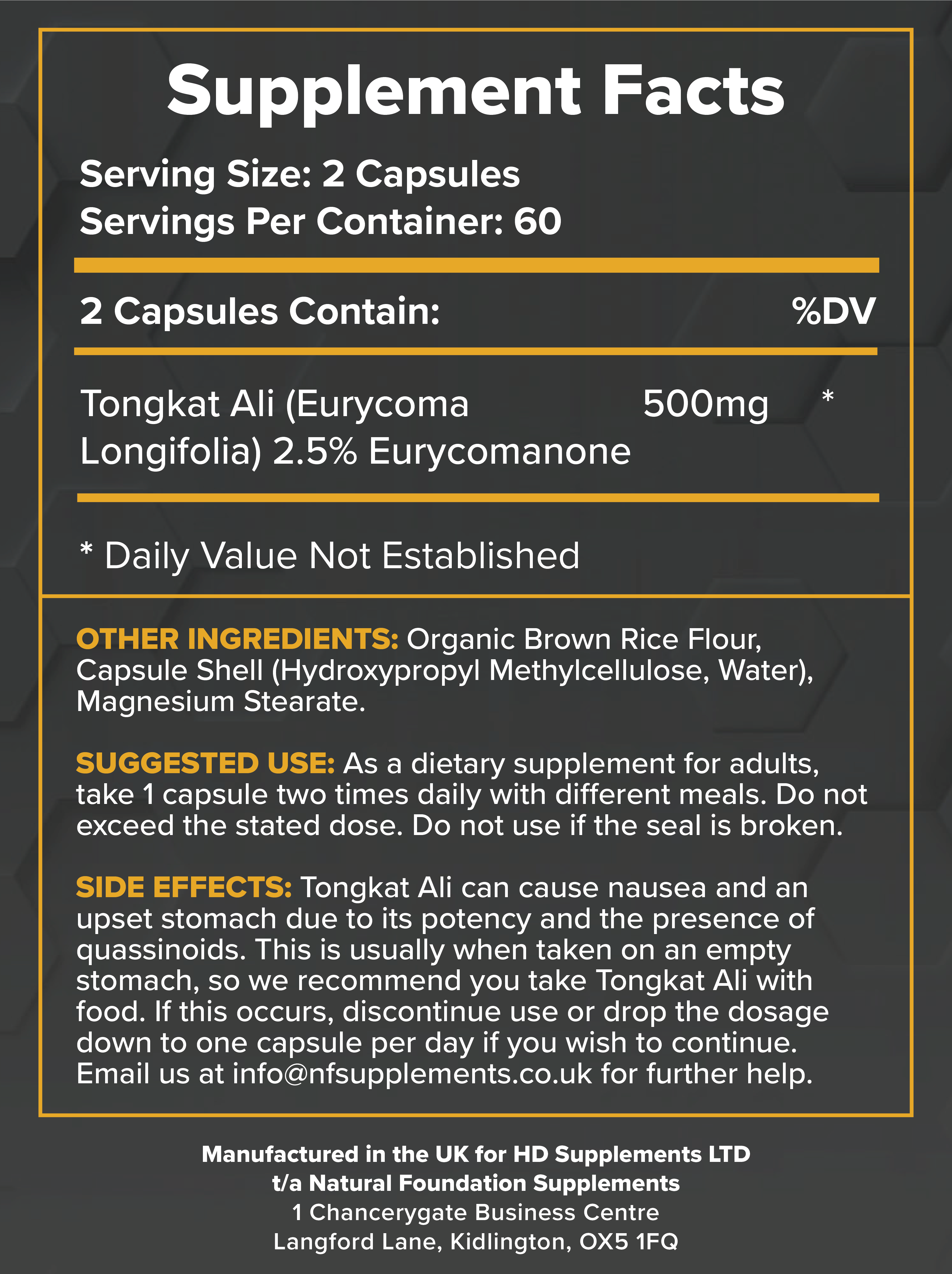 hd supplements limited